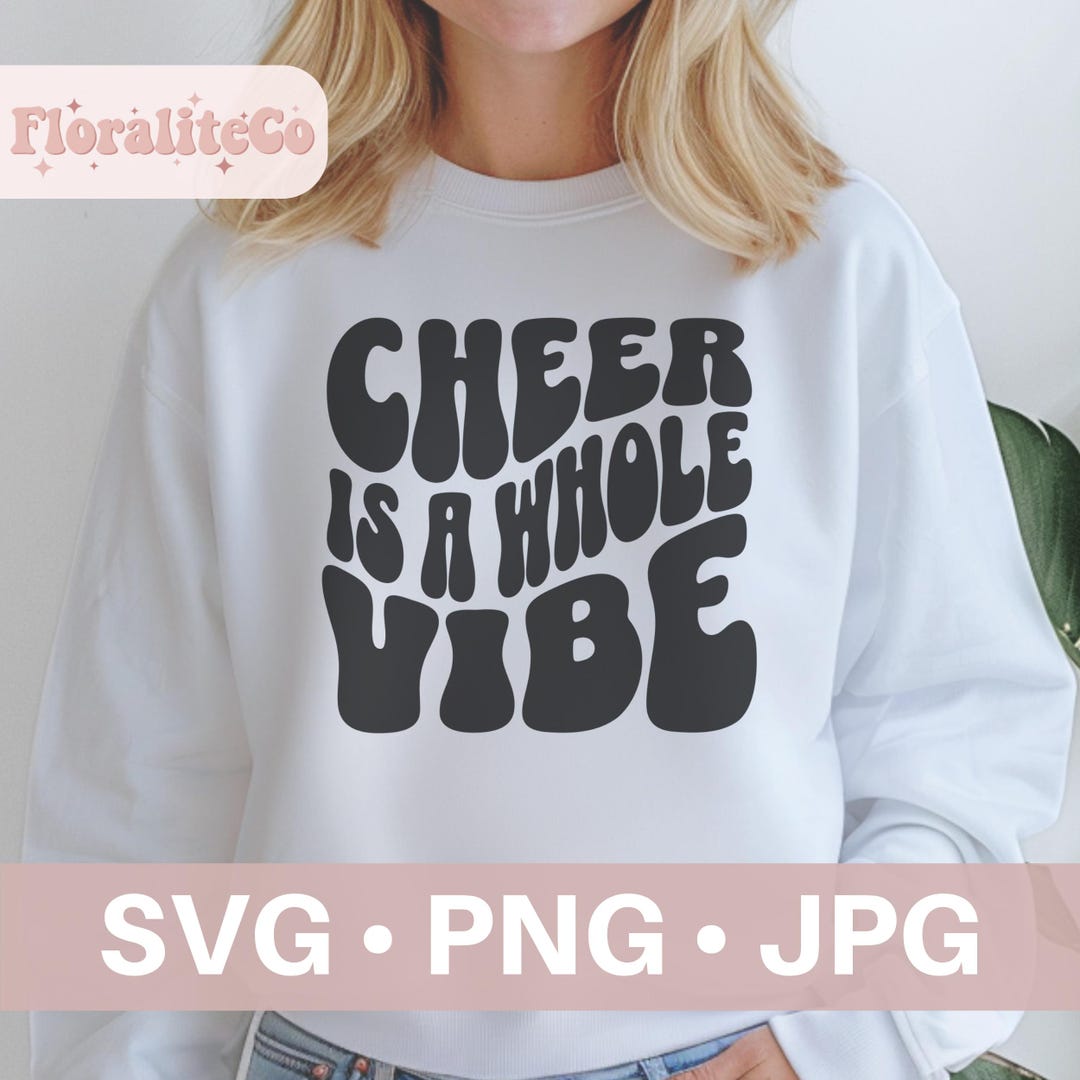 Cheer is a Whole Vibe Svg, Cheerleader Svg, Weekends Coffee ...