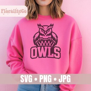 Go Owls Svg, Owls Svg Bundle, Owls Pride, Owls Mascot Svg, High School ...