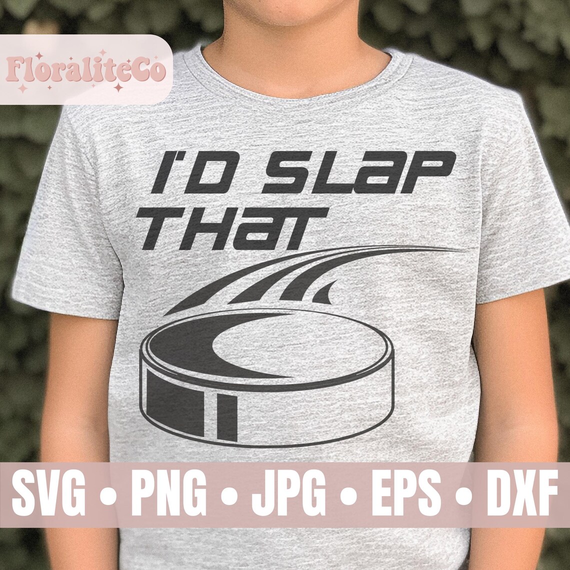 I'd Slap That SVG, Funny Hockey SVG, Hockey Puck SVG, Hockey Design for ...