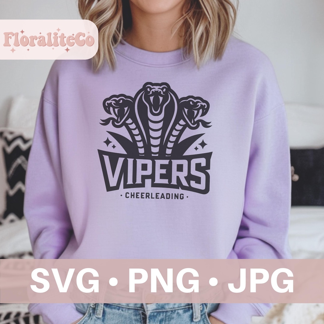 Vipers Cheer SVG, Vipers Football Mom Svg, Vipers School Mascot, Vipers ...