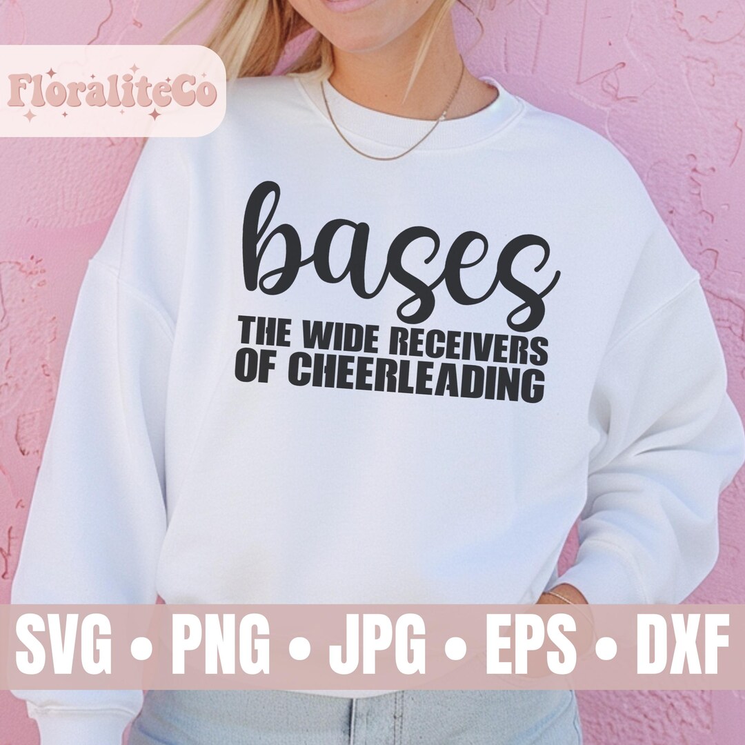 Base Svg, Cheer Base Svg, Base Cheerleading Svg, Funny Cheer Svg, Cheer ...