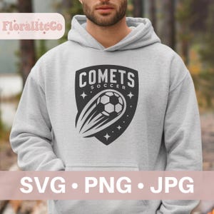 Comets Soccer SVG PNG, School Pride Svg, Comets Cheer Svg, Comets Mom ...