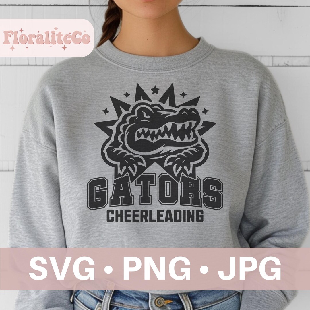 Gators Cheerleading Svg Png, Gator Pride, Gators Shirt Svg, Gators ...