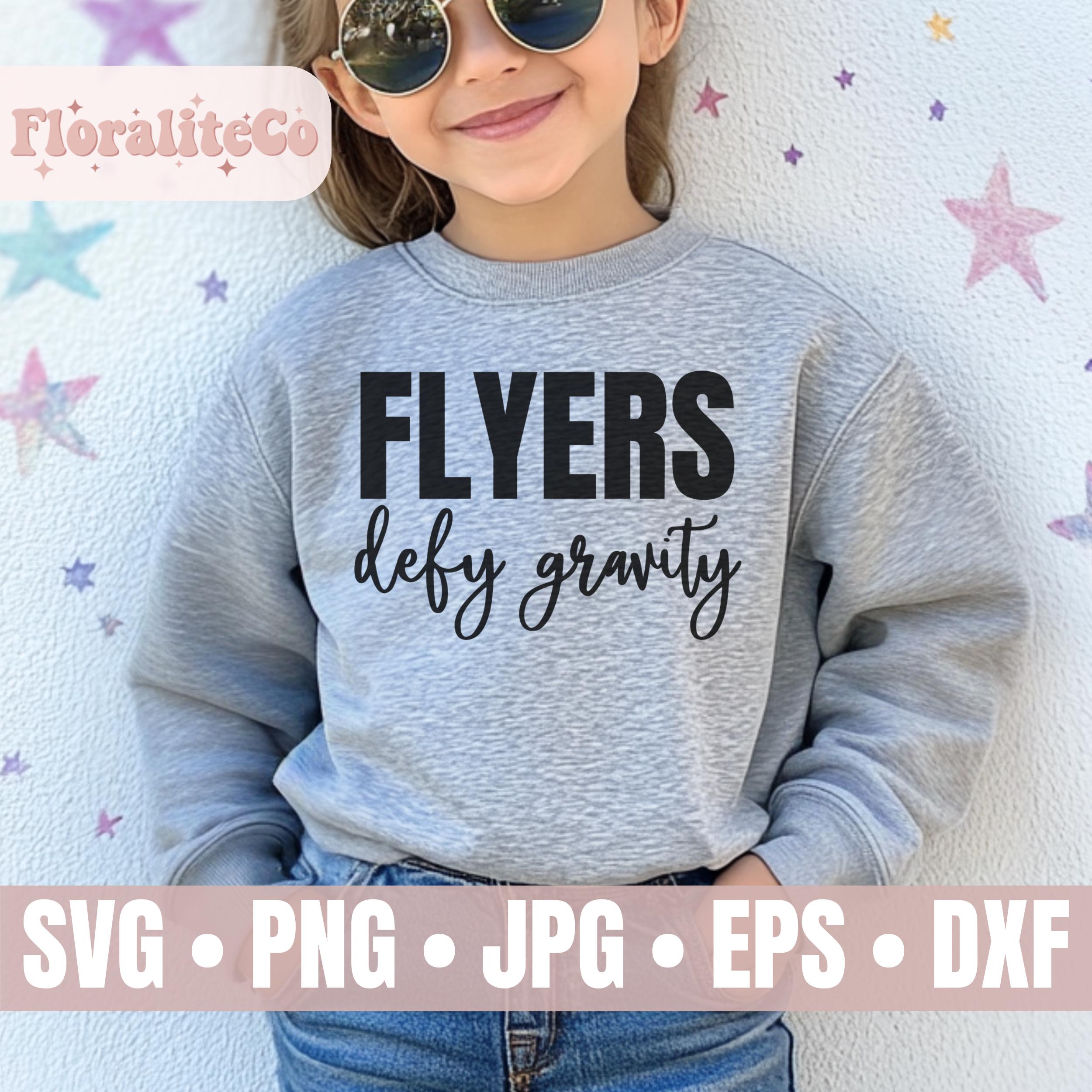 Cheer Flyer Svg Png, Flyers Defy Gravity Svg, Funny Cheerleading Svg ...