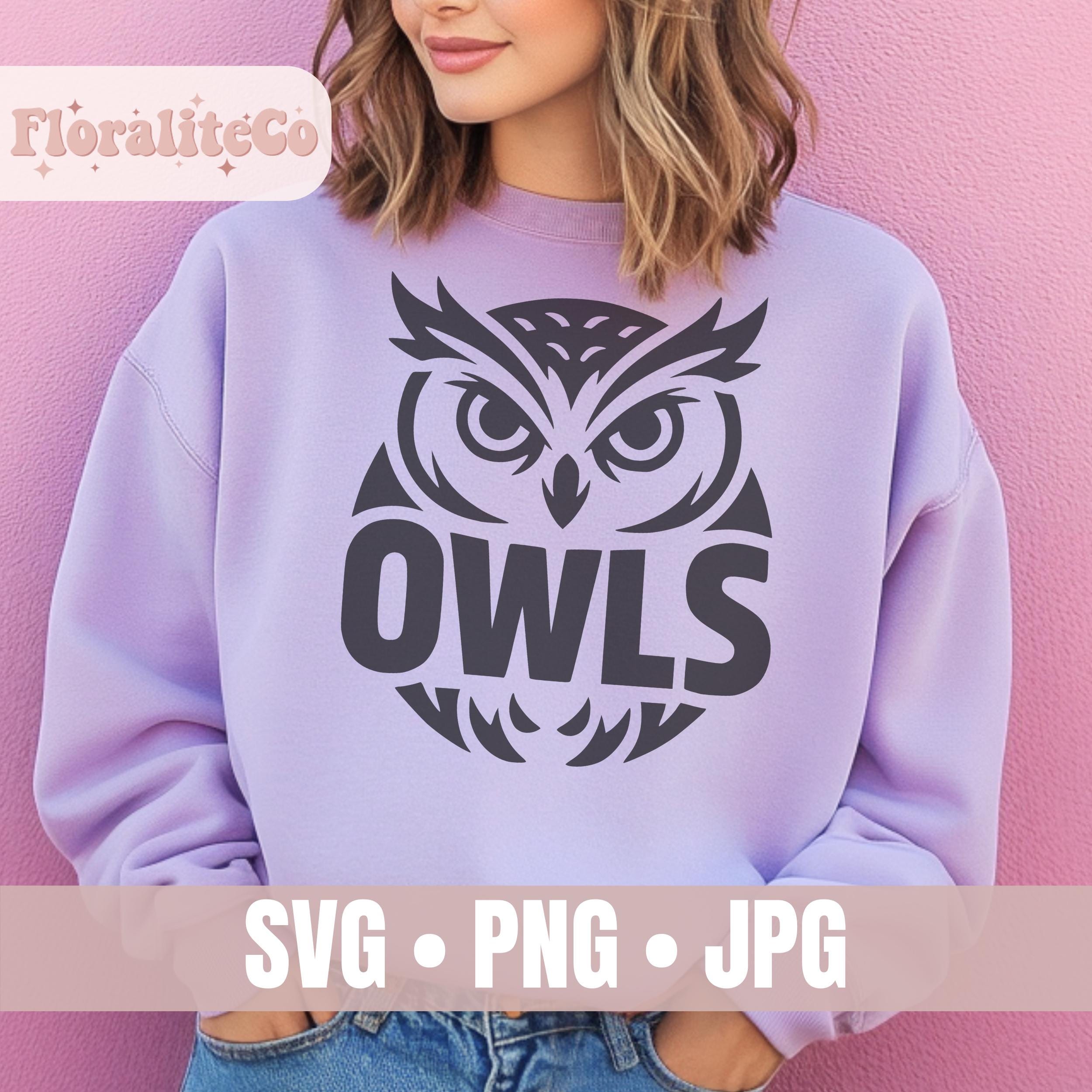 Go Owls Svg, Owls Svg Bundle, Owls Pride, Owls Mascot Svg, High School ...