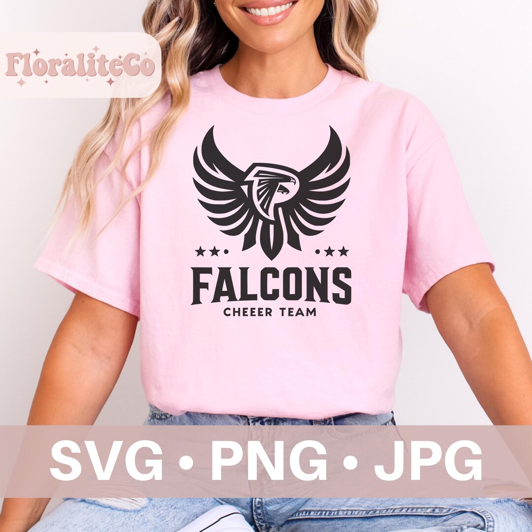 Falcons Cheer Team SVG PNG, Falcons Shirt Svg, Go Falcons Svg, School ...