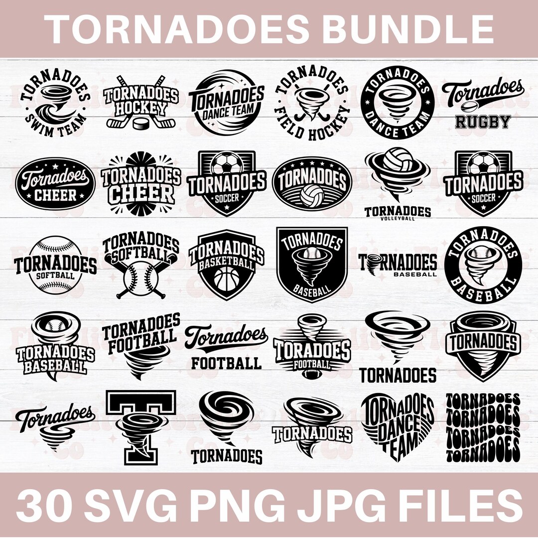 Tornadoes Mascot Svg Bundle, Tornado Png, Tornadoes School Design ...
