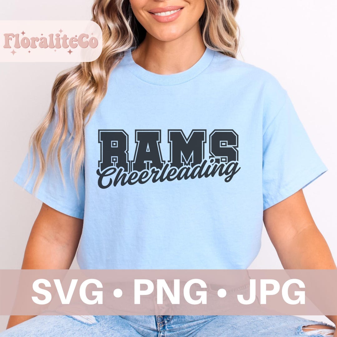 Rams Cheerleading Svg, Rams Cheer Svg Cut Files Cricut, Rams School ...