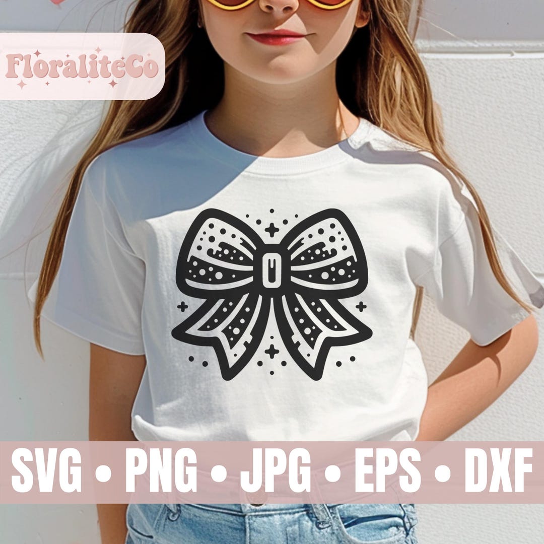 Cheer Bow SVG PNG, Glitter Bow Svg File , Bow Vector, Bow Clipart, Bow ...