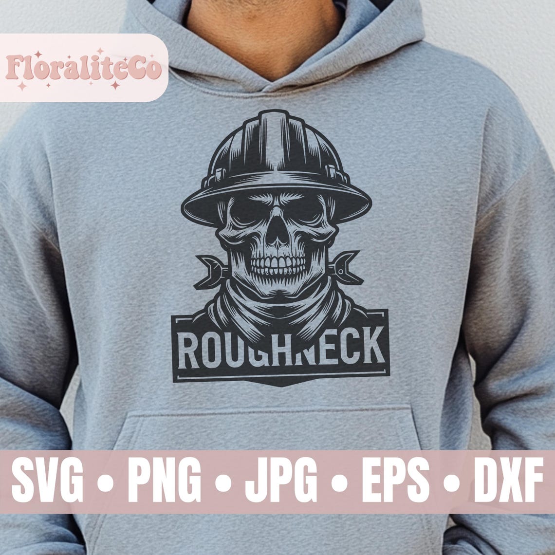 Oilfield Roughneck Skull Hard Hat SVG PNG, Roughneck Shirt Design ...