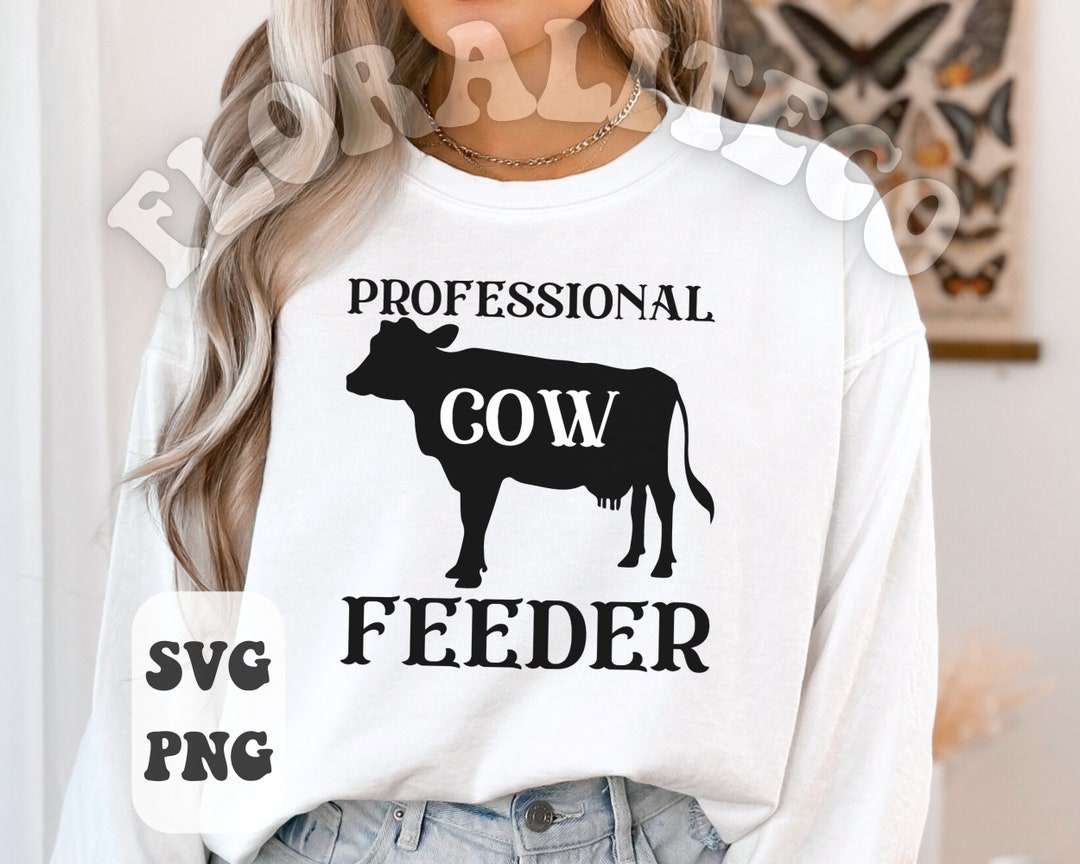 Professional Cow Feeder Svg, Farmer Decal Svg for Cricut, Funny Farmer ...