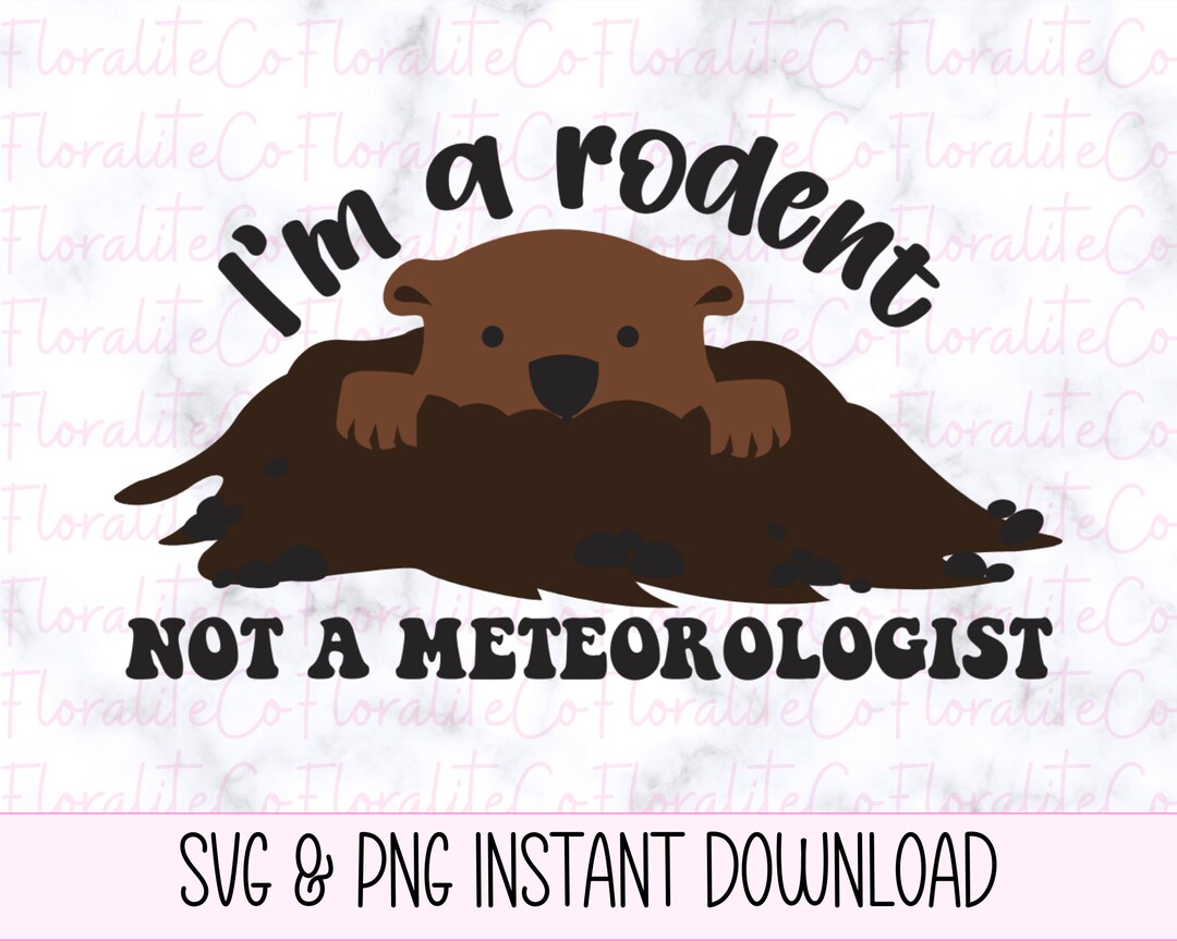 Groundhog Svg Woodchuck Png Groundhog Clipart Groundhog Day - Etsy
