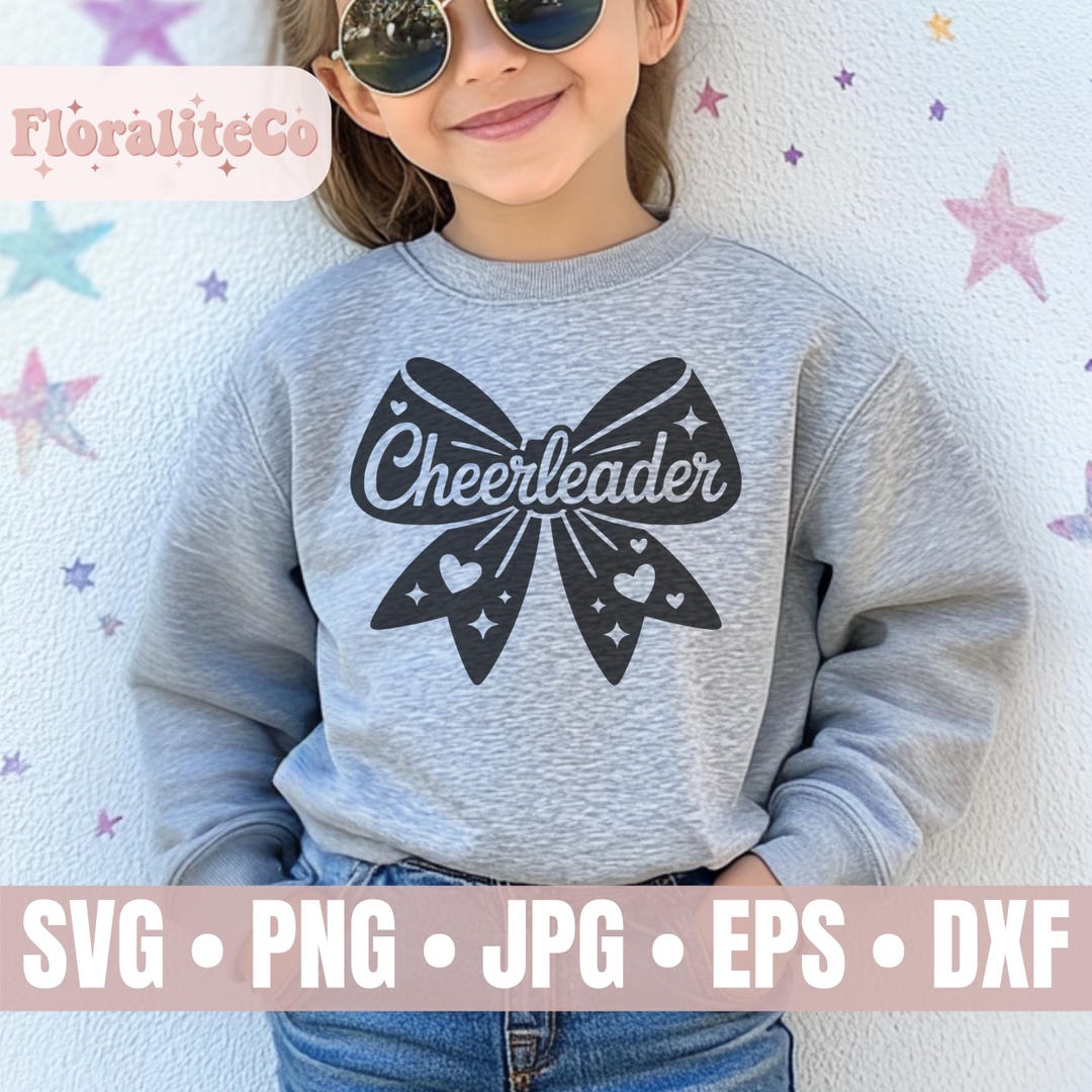 Coquette Cheer Bow SVG PNG, Cheerleader Bow Svg, Coquette Bow Cut File ...