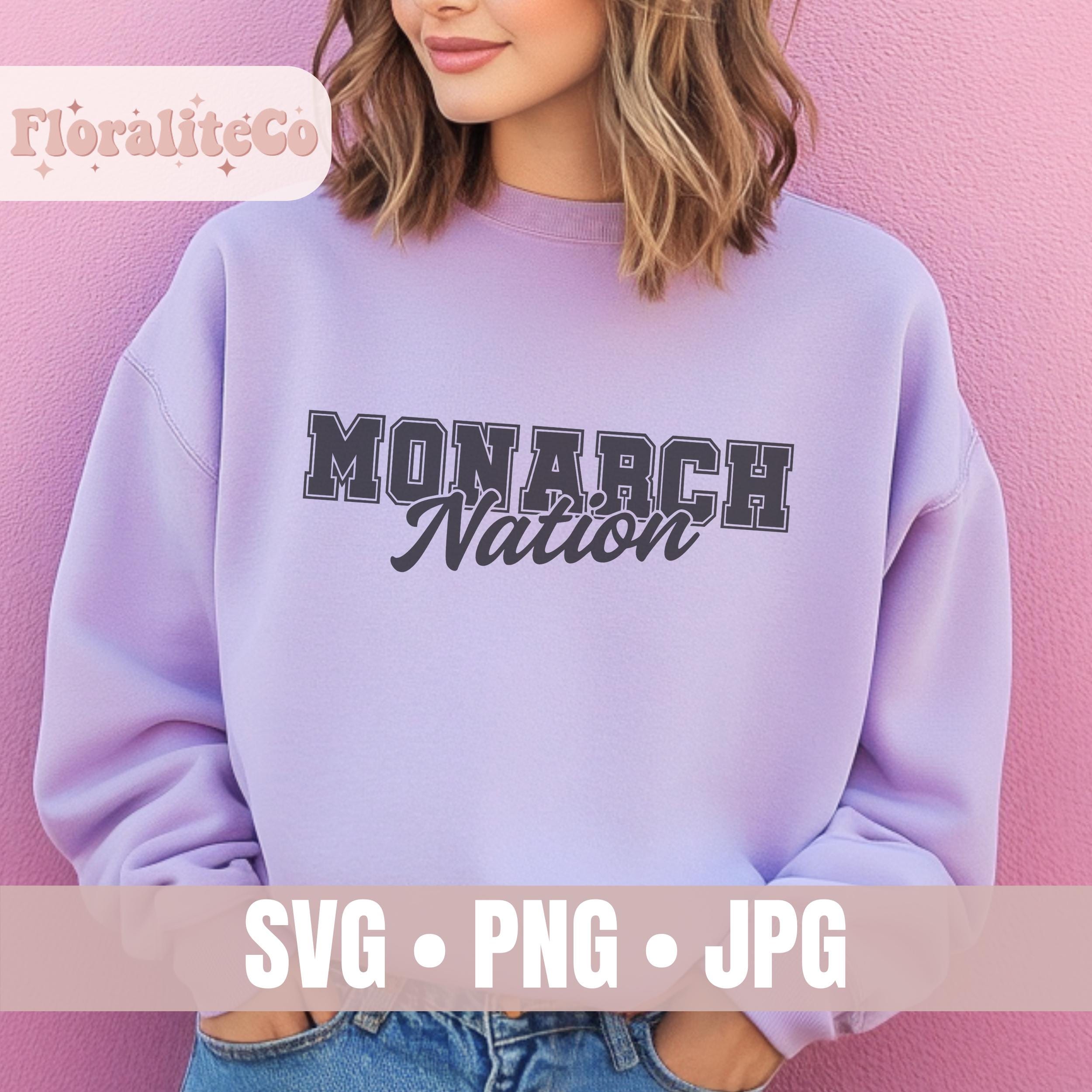 Monarchs Mascot SVG Bundle, Monarchs School Spirit Svg, Monarchs ...