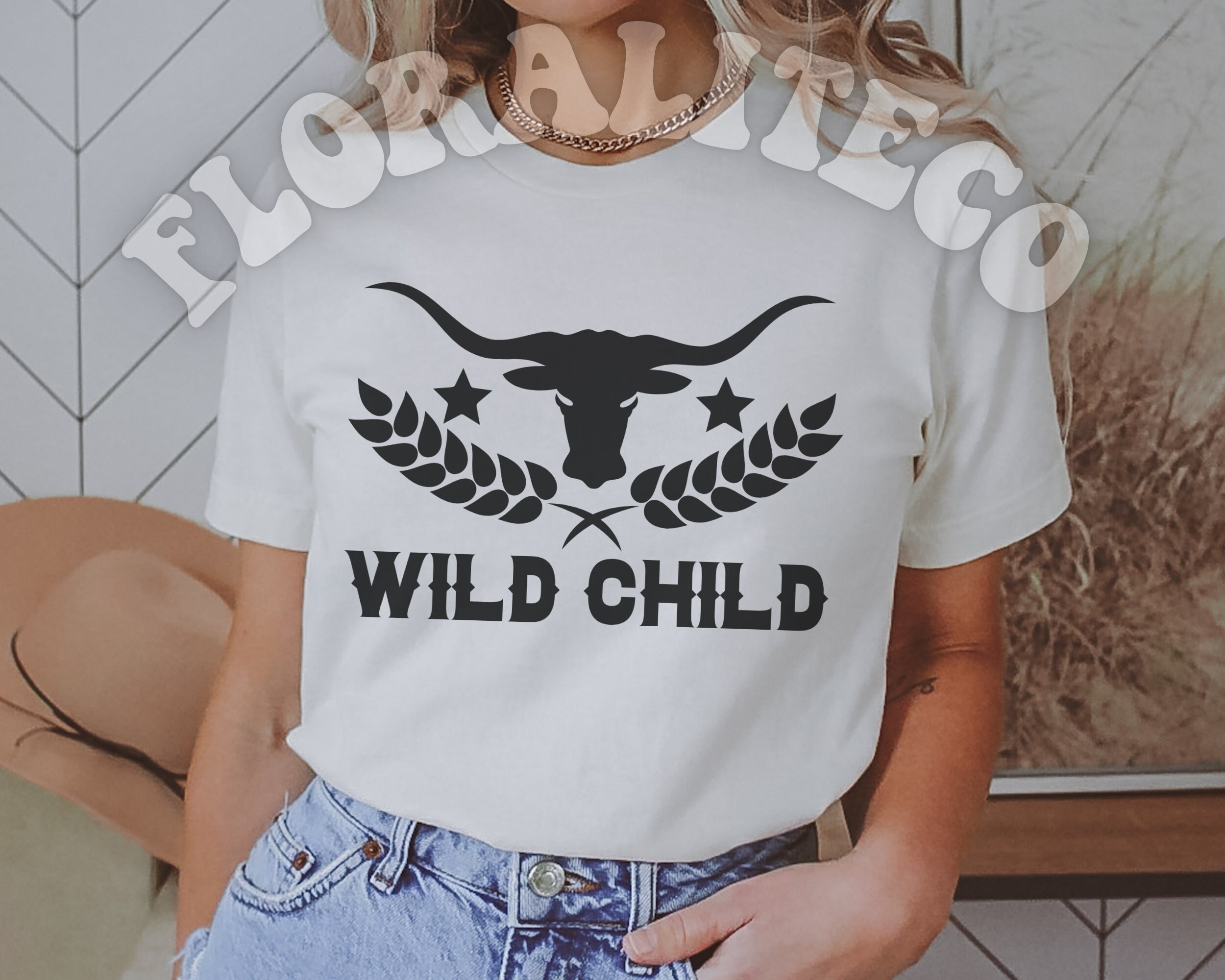 Wild Child Svg Cowboy Bull Skull Svg Stay Wild and Free Svg - Etsy
