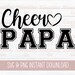 Cheer Papa Svg Cheer Dad Svg Cheer Family Svg Cheer Grandpa - Etsy