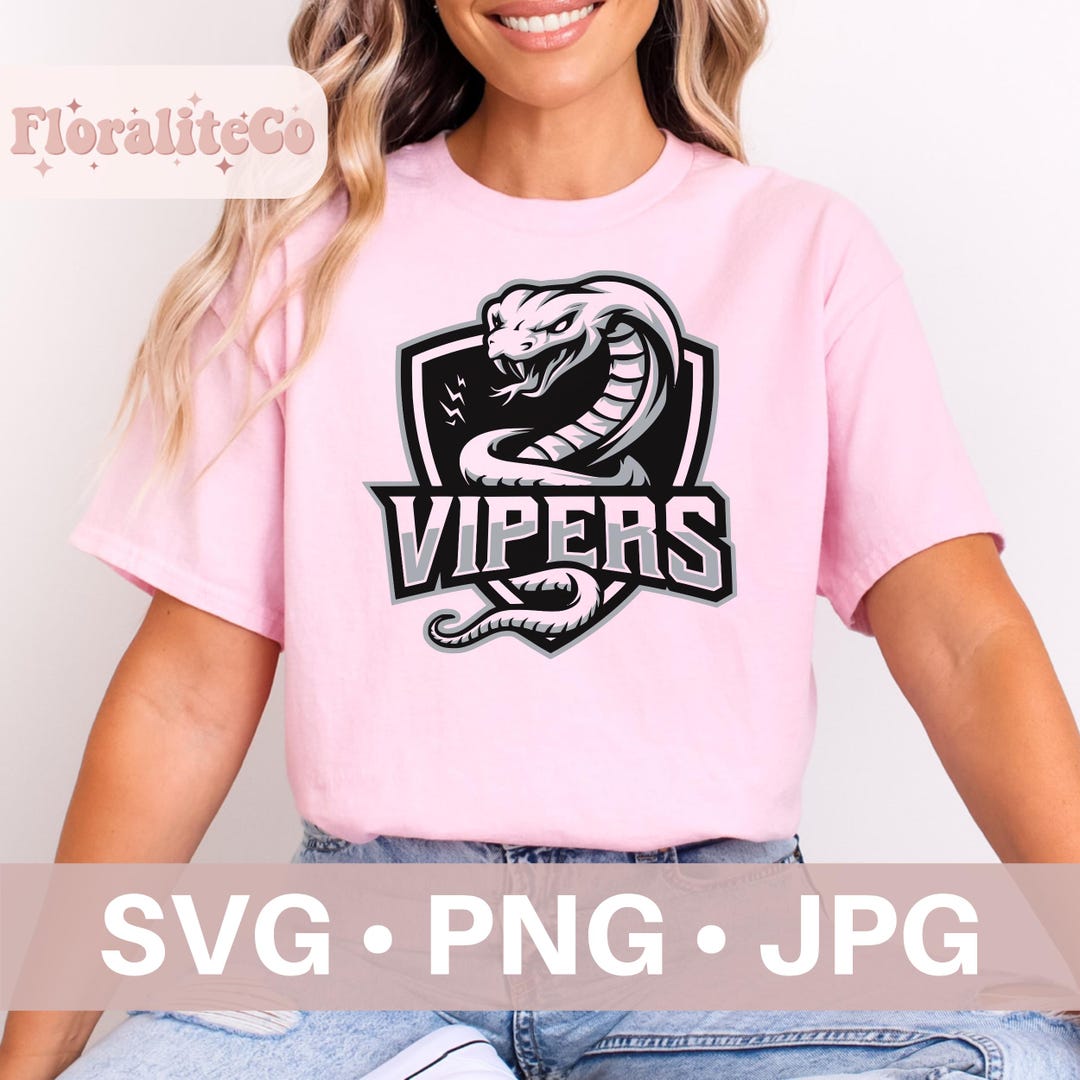 Viper Snake Head SVG PNG Files, Cheer, Snake Logo Design Clipart ...