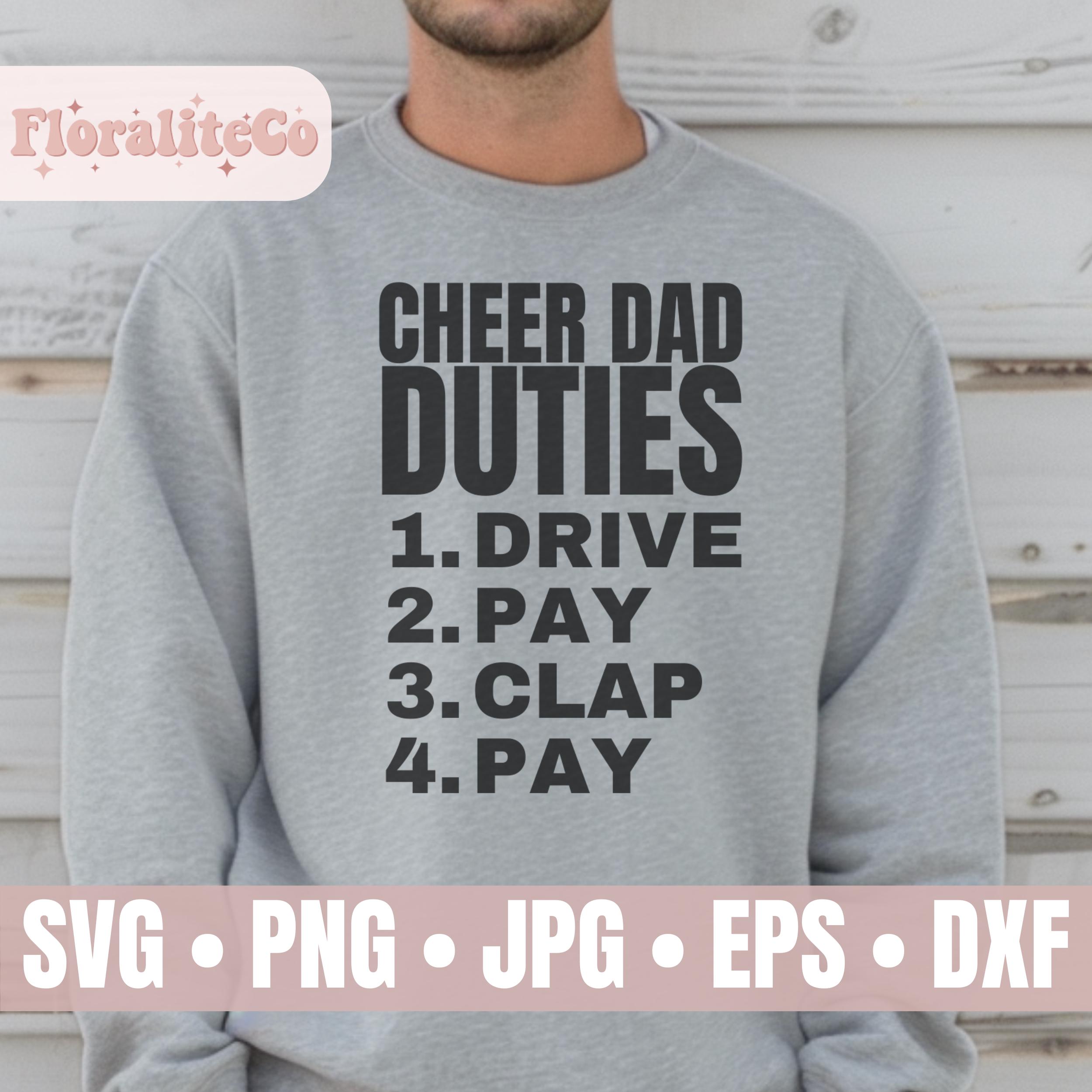 Cheer Dad Duties Svg, Cheer Competition Svg, Cheer Family Svg, Cheers ...
