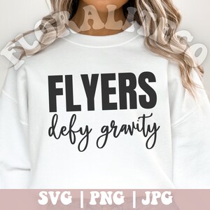 Cheer Flyer Svg Png, Flyers Defy Gravity Svg, Funny Cheerleading Svg ...