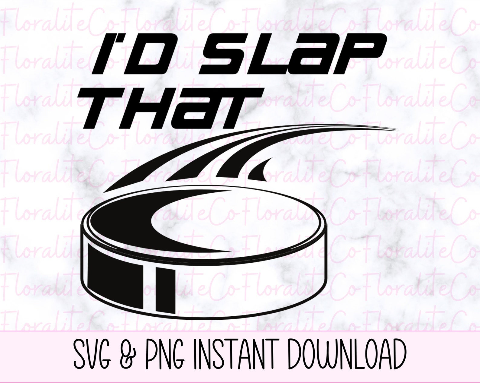 I'd Slap That SVG Funny Hockey SVG Hockey Puck SVG - Etsy Canada