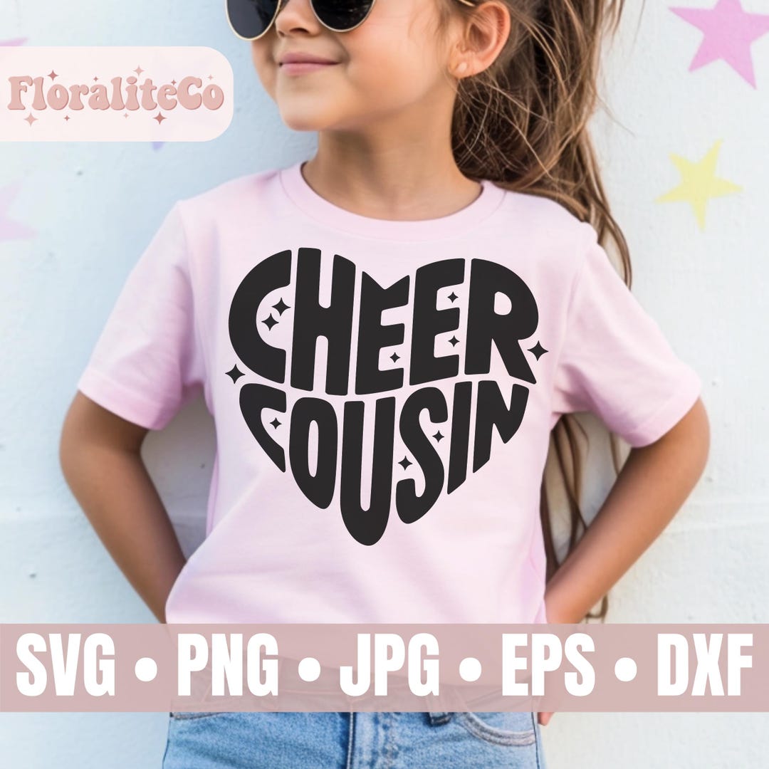 Cheer Cousin Svg, Cheer Cousin Shirt Svg, Dont You Wish Your Cousin ...