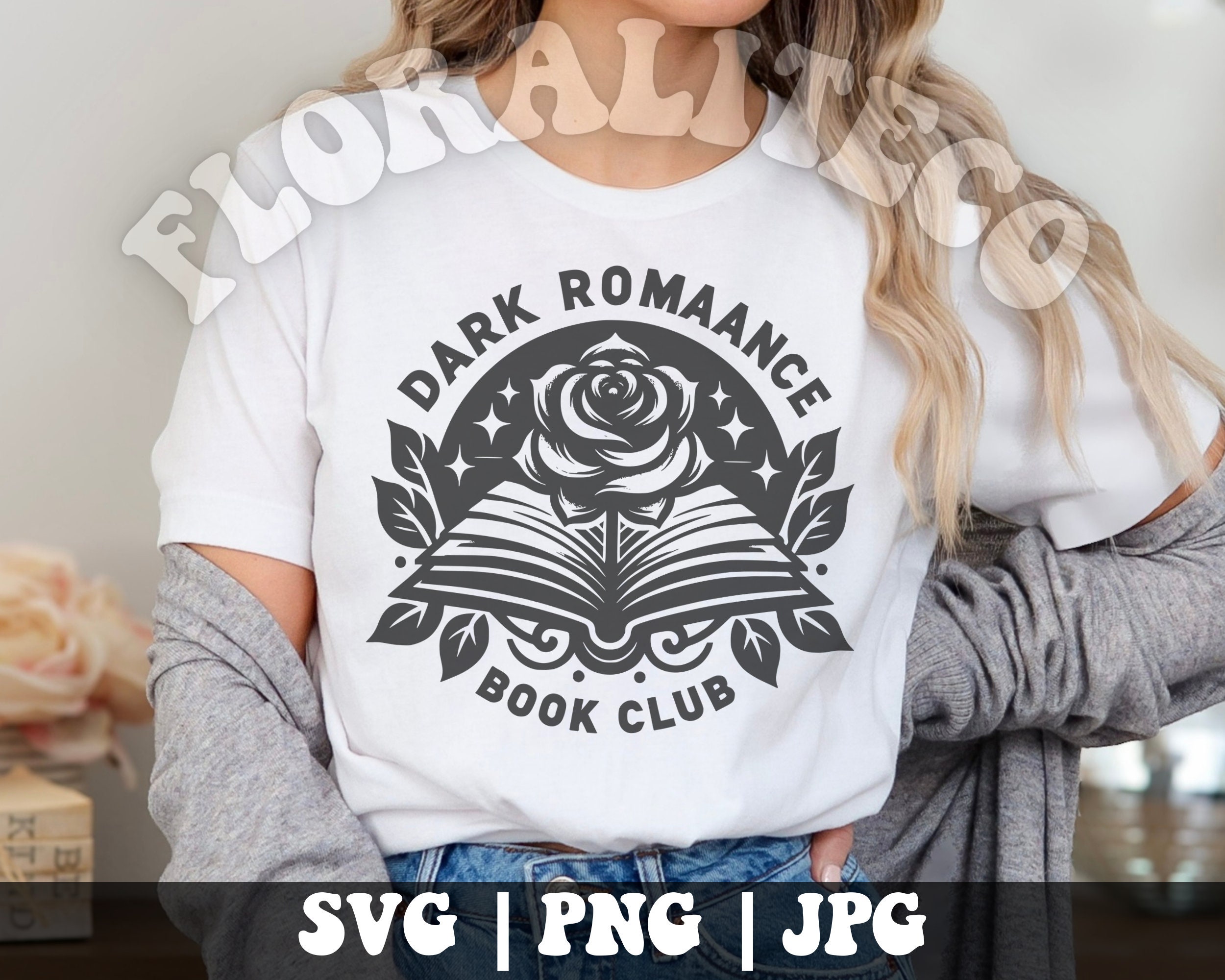 Dark Romance Book Club Svg Png, Morally Grey Svg Png, Bookish Png ...