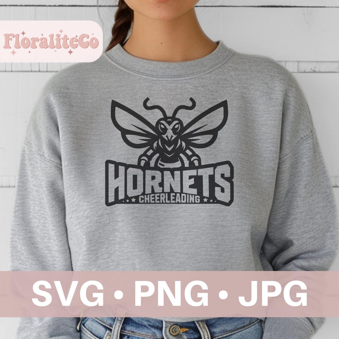 Hornets Cheerleading Svg, Hornets Cheer Team Png, Hornets School Mascot ...