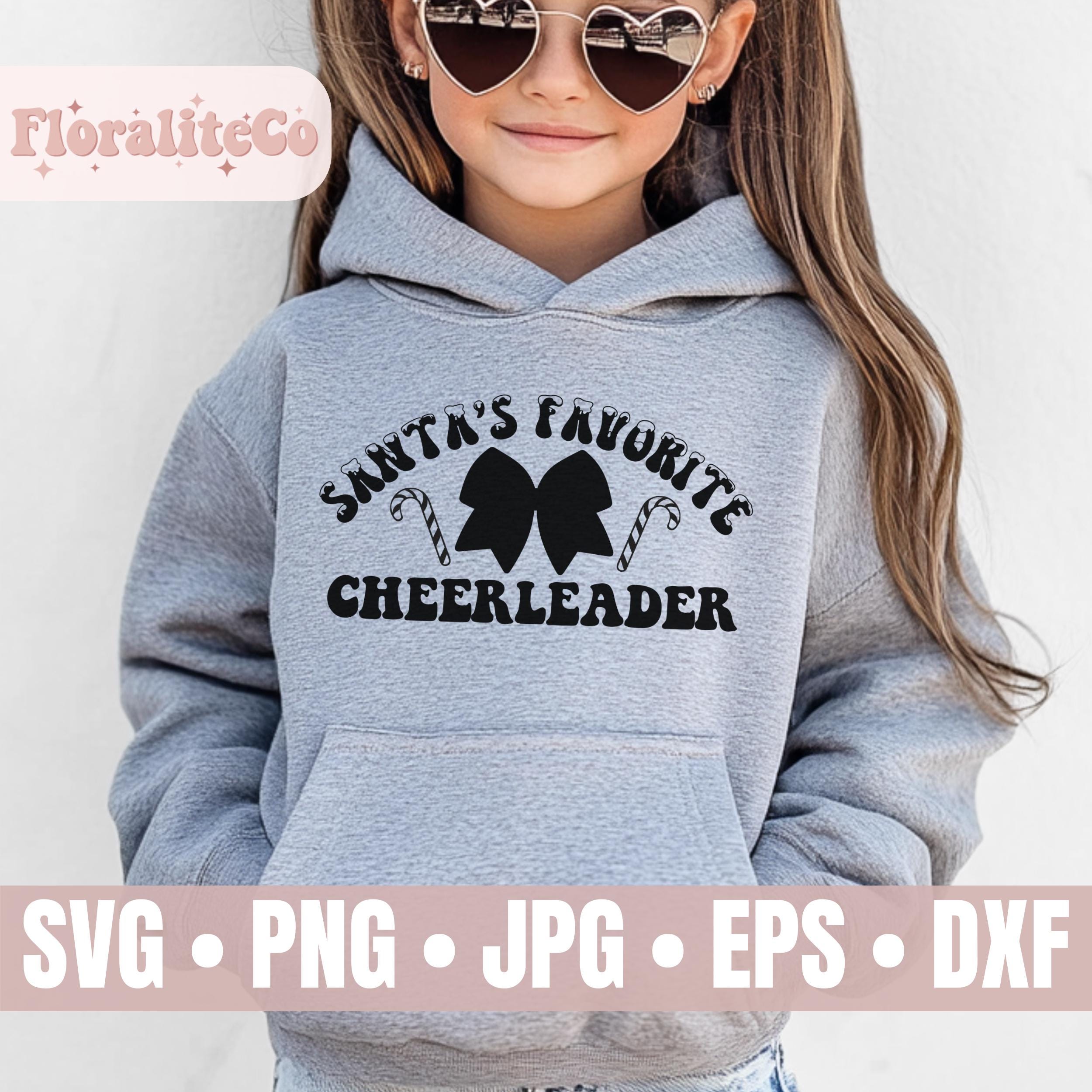 Santas Favorite Cheerleader Svg, Christmas Cheerleader Svg, Cheer Svg ...