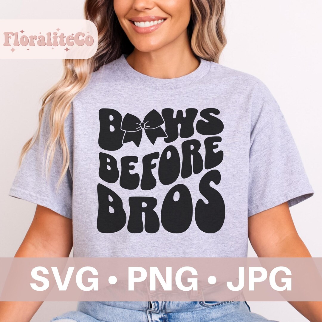 Bows Before Bros SVG, Funny Cheerleading, Cheerleader Shirt, Tumble Svg ...