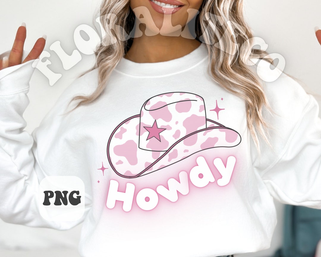 Trendy Cowgirl PNG, Pink Howdy PNG, Pink Cowboy Hat Svg, Howdy Svg ...