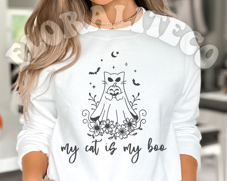 Mi gato es mi boo svg gato fantasma svg calabaza svg - Etsy México