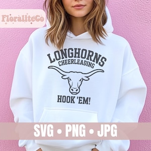 Longhorns Mascot Bundle, Longhorns Svg Png, Longhorn Football, Longhorn ...