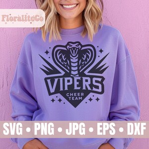 Vipers Cheer Team SVG, Vipers Football Svg, Vipers School Mascot ...