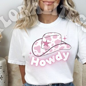 Trendy Cowgirl PNG, Pink Howdy PNG, Pink Cowboy Hat Svg, Howdy Svg ...