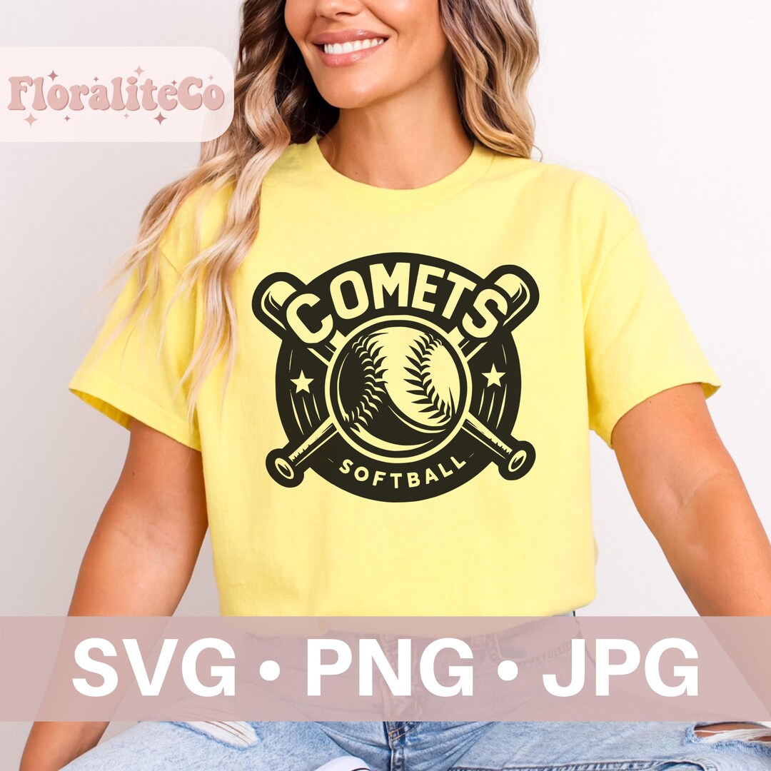 Comets Softball SVG PNG, School Pride Svg, Comets Cheer Svg, Comets Mom Svg, Comets Baseball Svg ...