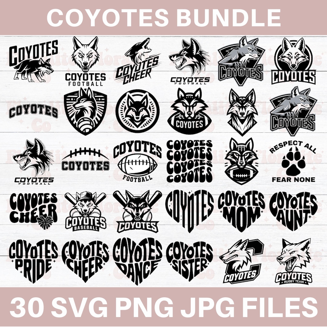 Coyotes Svg, Coyotes Mascot Svg, Coyotes Pride Football Mom, High ...