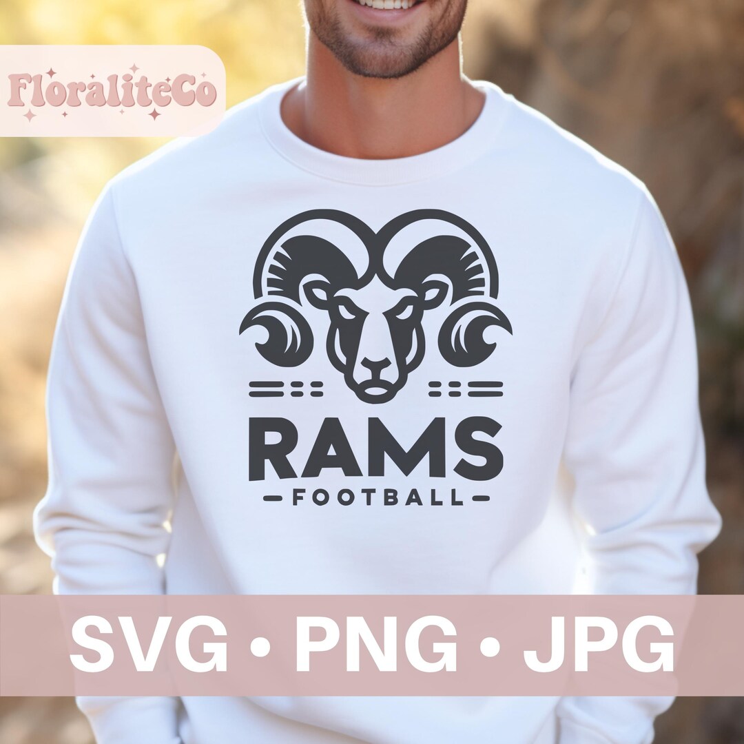 Rams Football Svg Ram Football Svg Rams Football Png Rams Svg Ram Svg ...