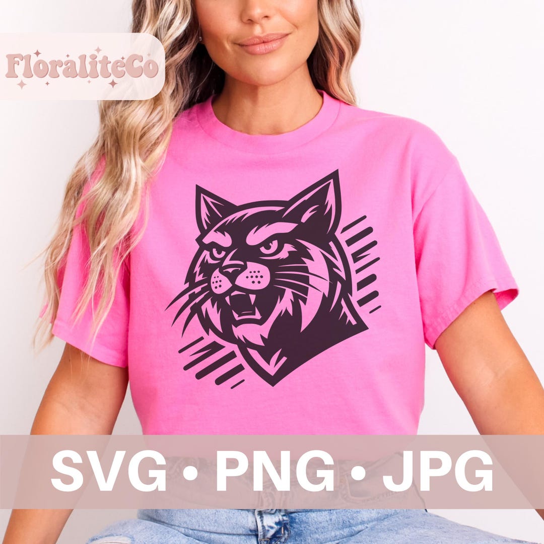 Bobcat Svg, Bobcats Svg, Bobcat Cut Files Cricut, Bobcats School ...