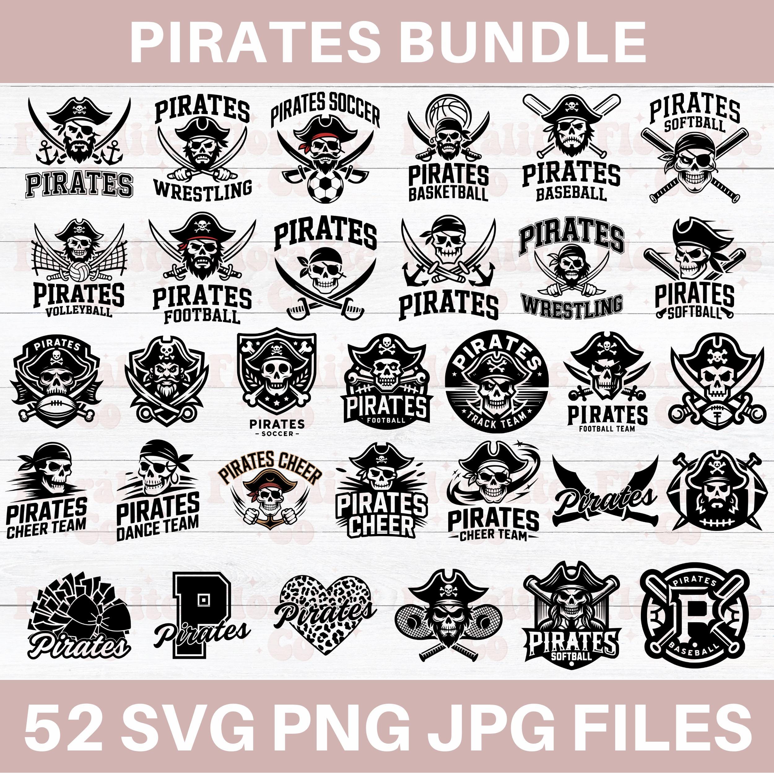 Pirates Svg Png Bundle, Pirates Football Team, Pirates Cheer Shirt ...