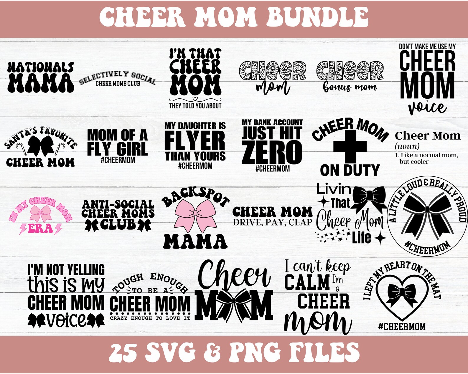 Cheer Mom Svg Bundle Cheer Life Svg Cheerleader Svg Files - Etsy