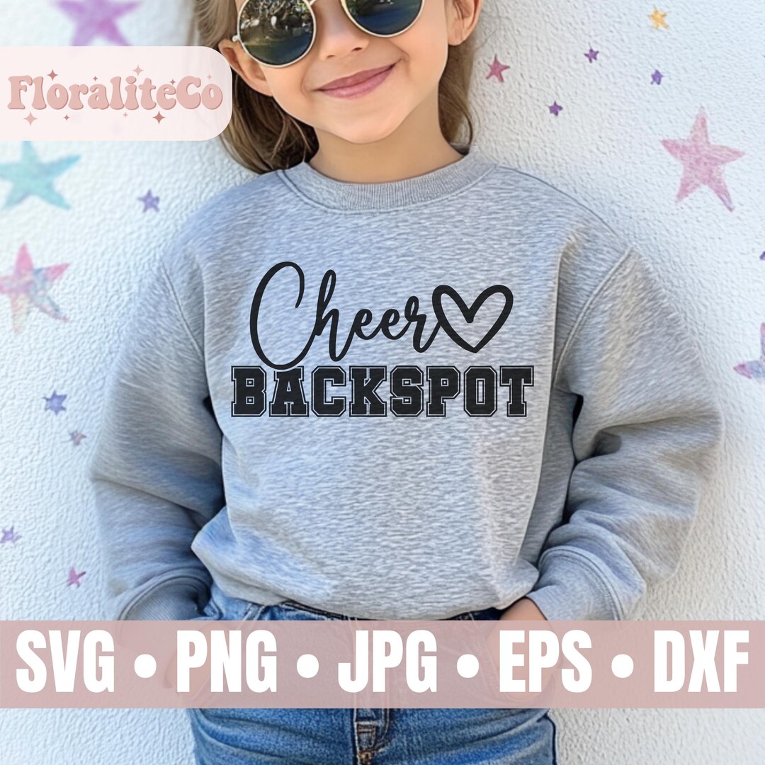 Cheer Backspot Svg Png, Cheerleader Base Svg, Cheerleading Svg, Cheer ...