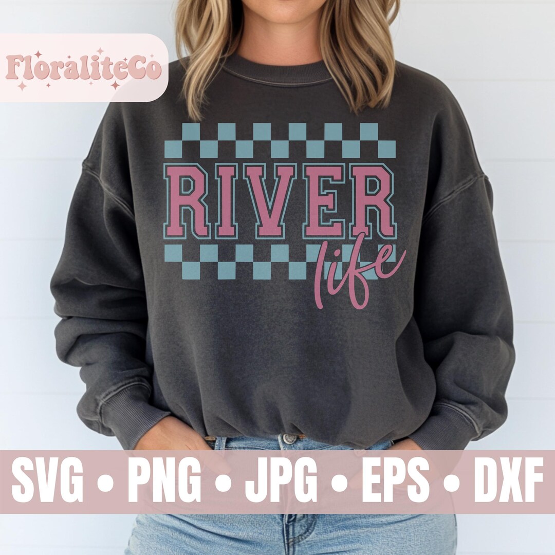 River Life SVG PNG, River Svg, River Png Retro Summer Svg, Summer Shirt ...
