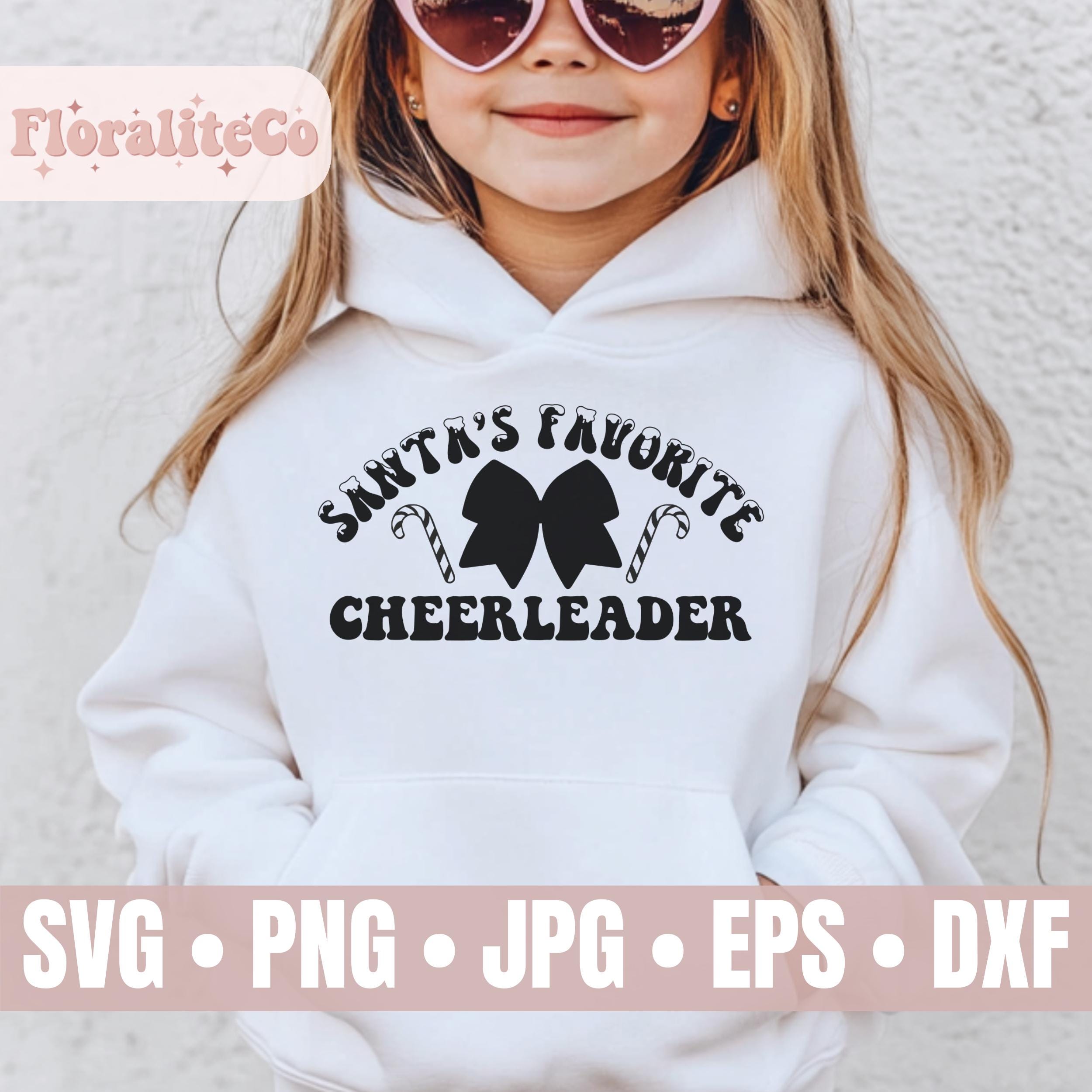 Santas Favorite Cheerleader Svg, Christmas Cheerleader Svg, Cheer Svg ...