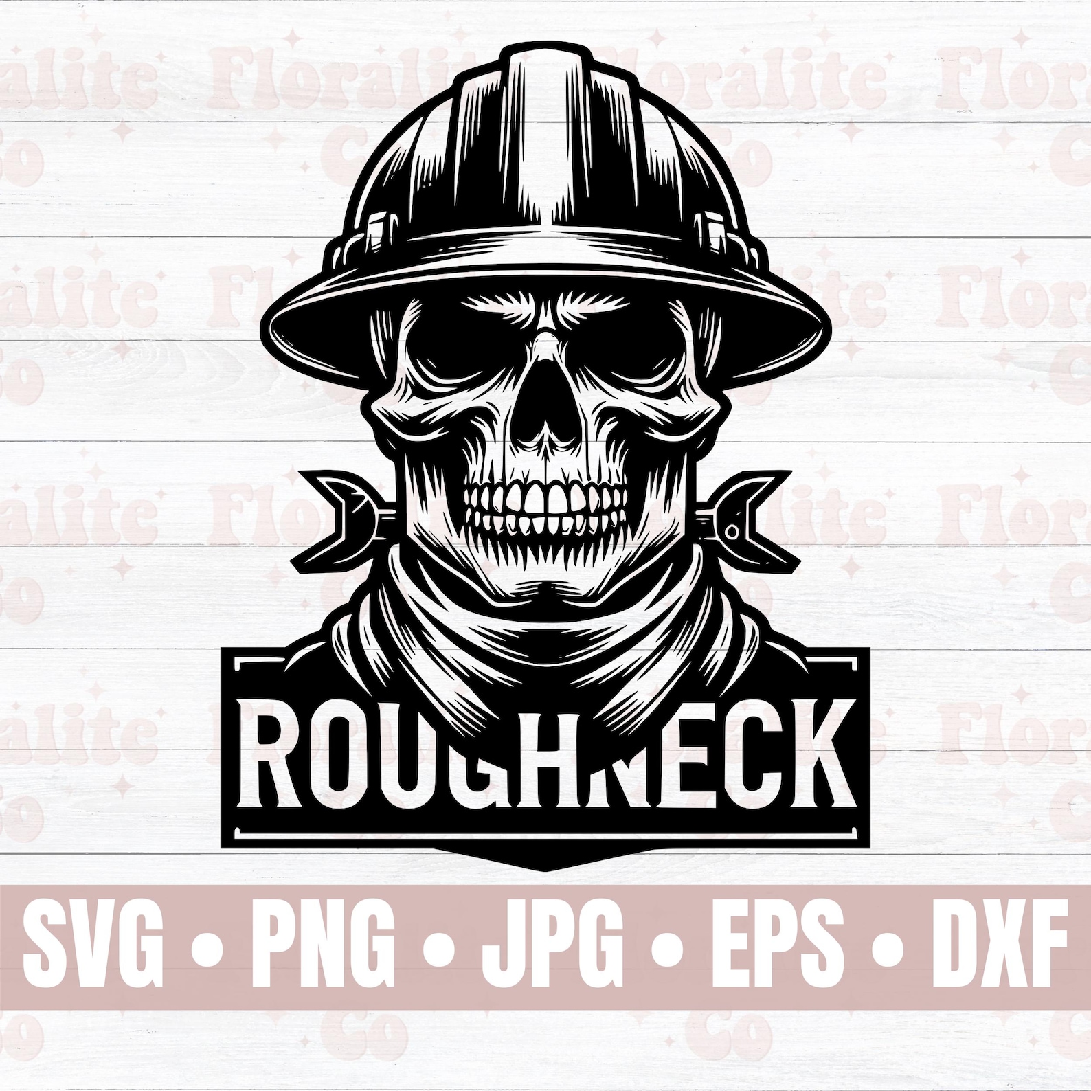Oilfield Roughneck Skull Hard Hat SVG PNG, Roughneck Shirt Design ...