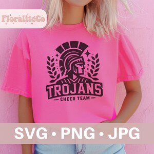 Trojans Cheer Team SVG, Trojans Football PNG, Game Day Design ...