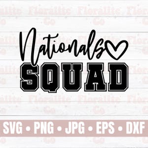 Nationals Squad Svg Png, Cheer Nationals Svg, Worlds Bound 2025 Svg ...