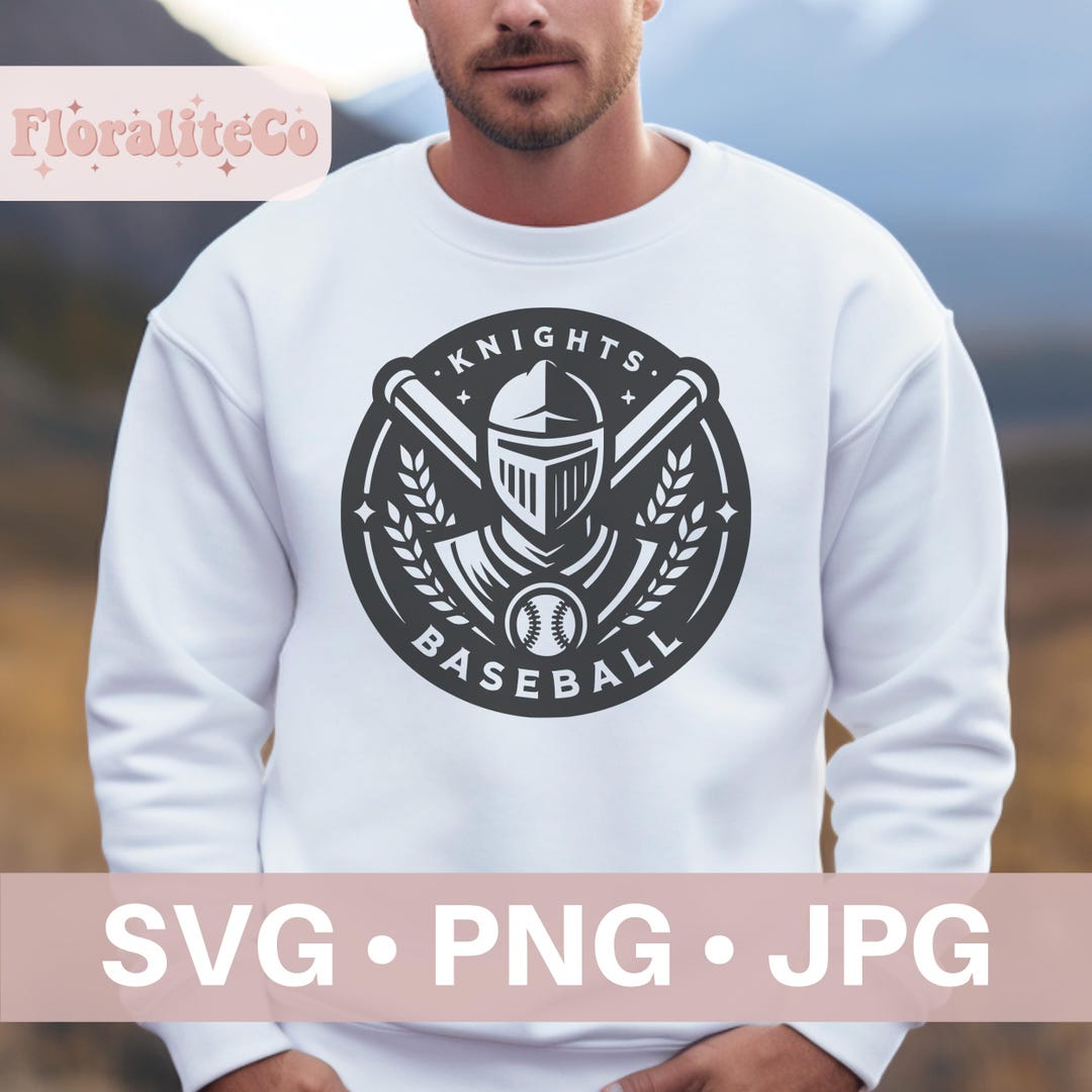 Knights Baseball SVG PNG, Baseball Logo, Team Spirit, Knights School ...