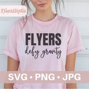 Cheer Flyer Svg Png, Flyers Defy Gravity Svg, Funny Cheerleading Svg ...