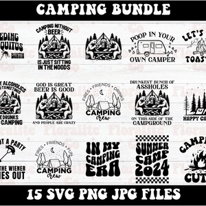 Camping SVG Bundle, Camping Quote Svg, Campsite Saying Svg, Funny ...