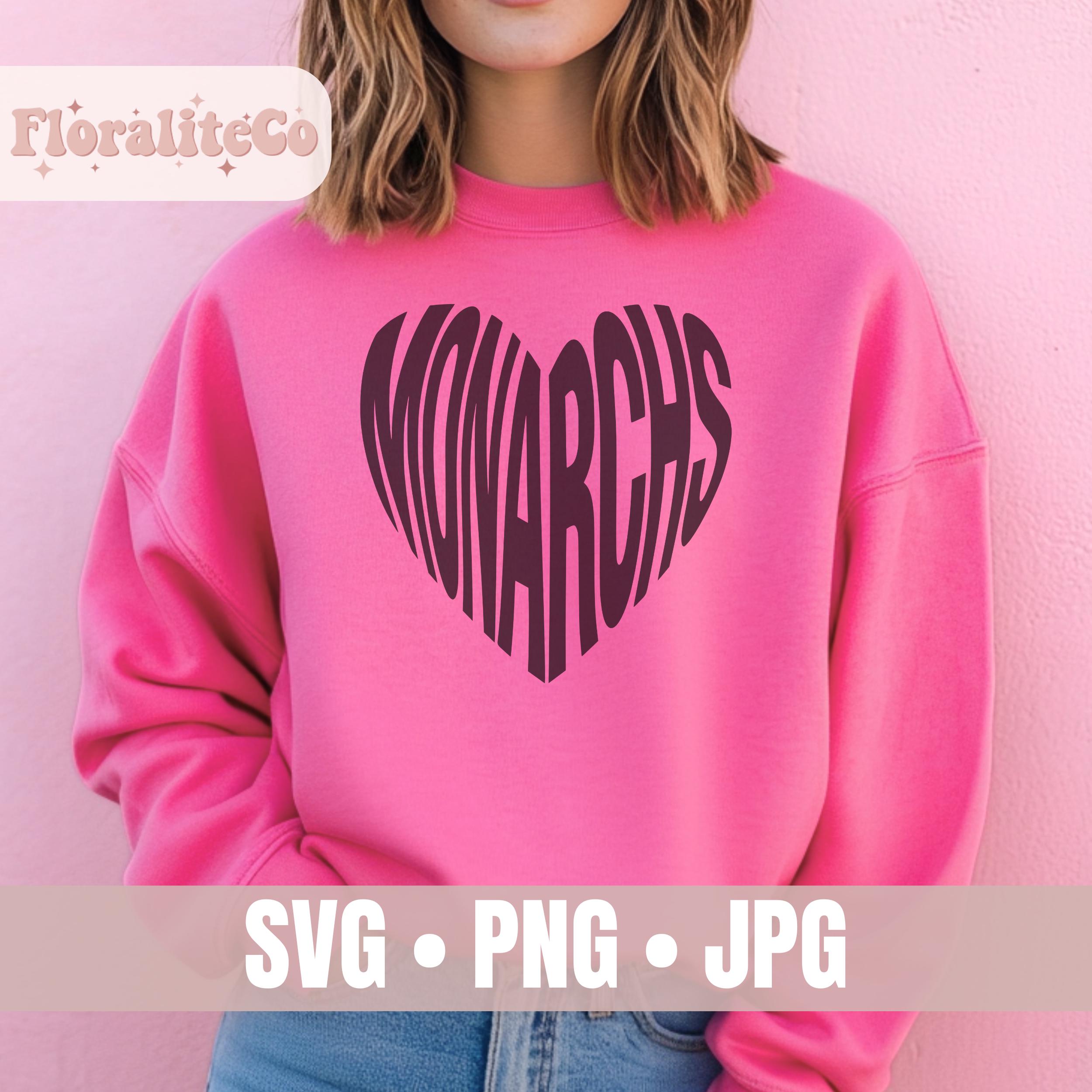 Monarchs Mascot SVG Bundle, Monarchs School Spirit Svg, Monarchs ...